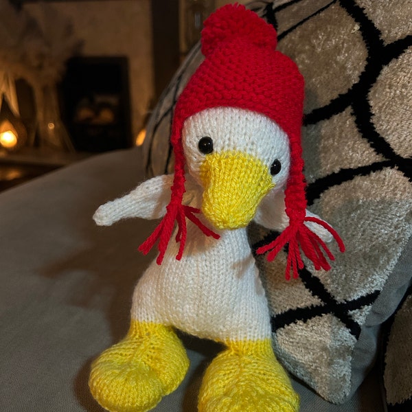 Dingleberry Duckling Pdf Knitting Pattern Download Knitted Flat Written ...