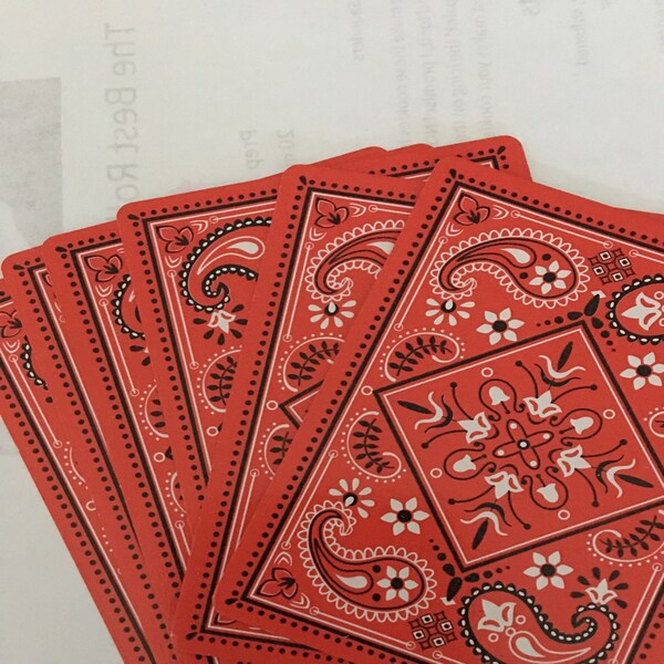 4 Stained Glass-like Design Vintage Playing Cards, 2 of Each Color - Etsy