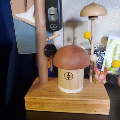 Handmade Lion Desk Clock, Wooden Animal Desk Clock, Cute Nursery ...