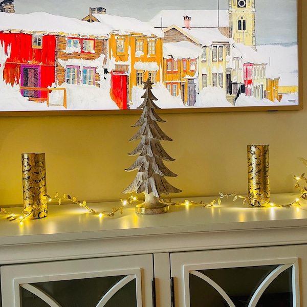 Black Leaf Fairy Lights Gothic Wedding Table Decor Garland Dark ...