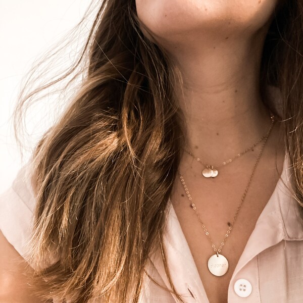 Layered Infinity and Initials Necklace//engraved Two Initials Necklae ...