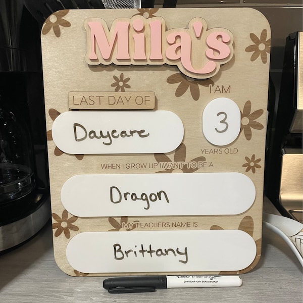 First Day of School Sign | Back to School Sign | First and Last Day ...