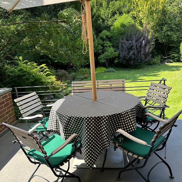Waterproof Tablecloth With Floral and Plant Print. Cottagecore Decor ...