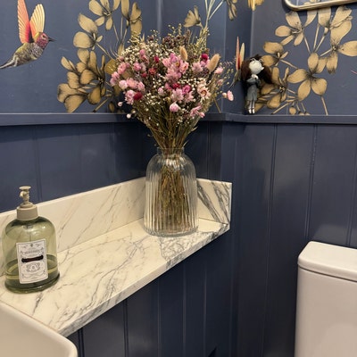 Dried Flower Bouquet in Red , White & Blue. Valentines Arrangement With ...