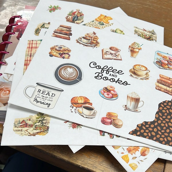 Flame Heart Romance Rating Tracker Stickers | Printable Book Tracker ...