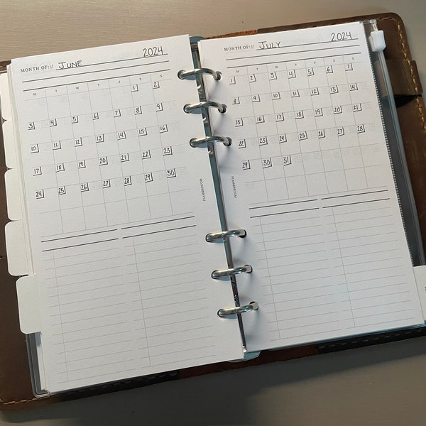 Printable Planner Bundle , Undated Planner Printables, Personal Rings ...