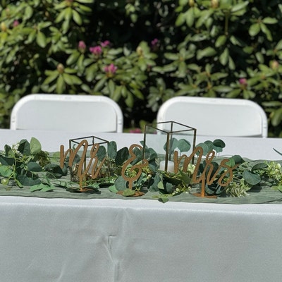 Tall Table Numbers Gold Table Numbers Tall Numerical Wood Table Number ...