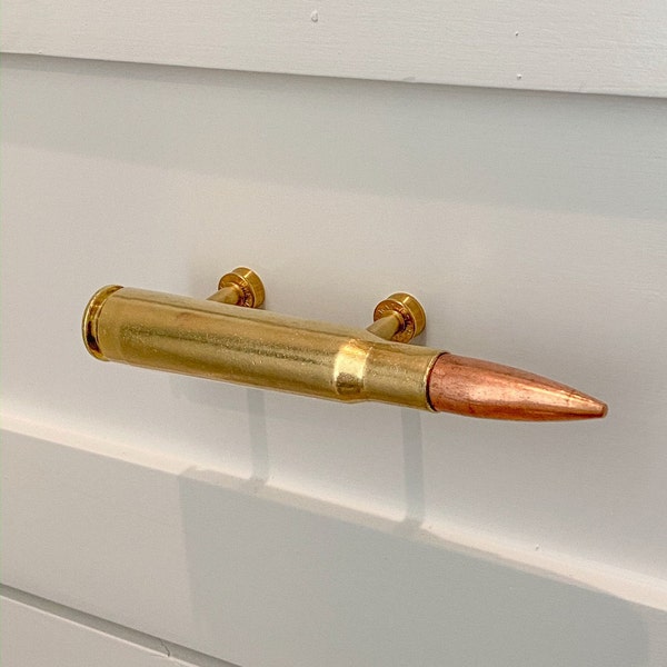 50 Calibur BMG Bullet Drawer Pull / Cabinet Door Handle - Etsy
