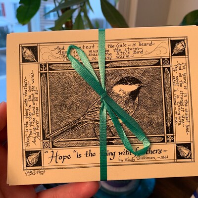 Hope is the Thing With Feathers Six-pack of Emily Dickinson Poetry ...