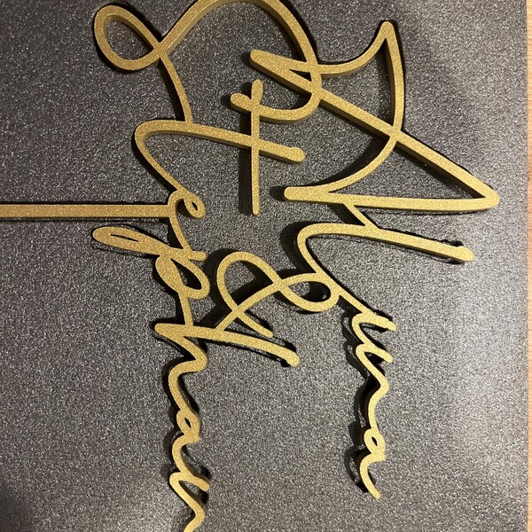 Personalized Cake Topper, Custom Names Cake Topper, Mr and Mrs Cake ...