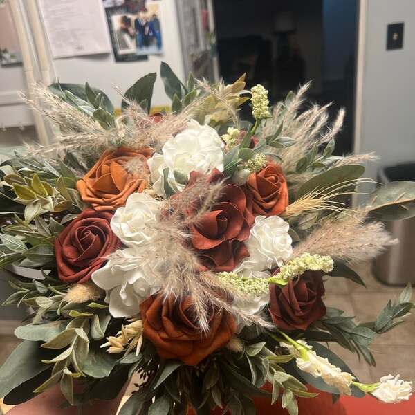 Terracotta, Rust, and Cream Arbor Swags, Wedding Arbor Decor - Etsy