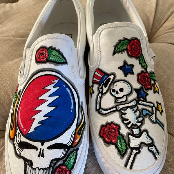 CUSTOM Kids Bluey Vans Slip on Sneakers - Etsy