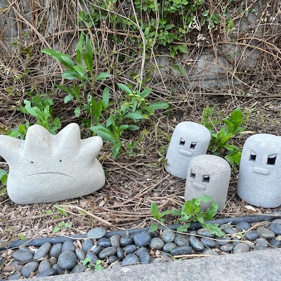 Funny Stone , Stone Face Figurine, Meme Funny Stone, Stone Carving Face ...