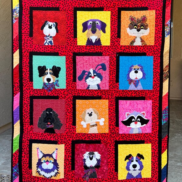 Good Vibrations Quilt Pattern by Pattis Patchwork- Queen or King Size Quilt - Etsy