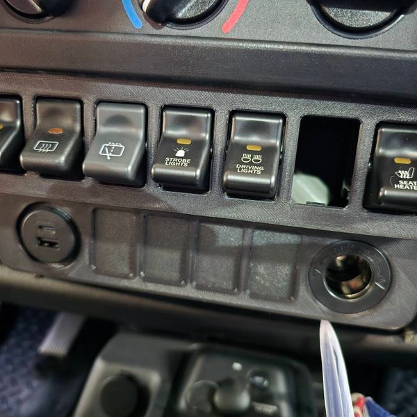Jeep Wrangler TJ - LJ Stepped Switch Panel Fits 11 Carling Switches ...