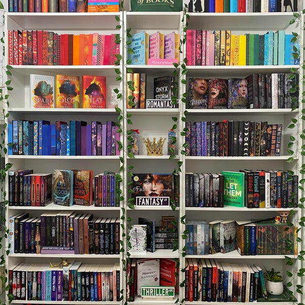 Book Library Sign 3D Printed Bookshelf Decor Gift - Etsy