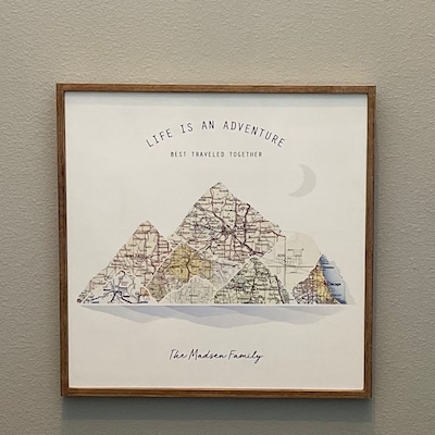 Celebration of Life in Loving Memory Sympathy Grief Map Art - Etsy