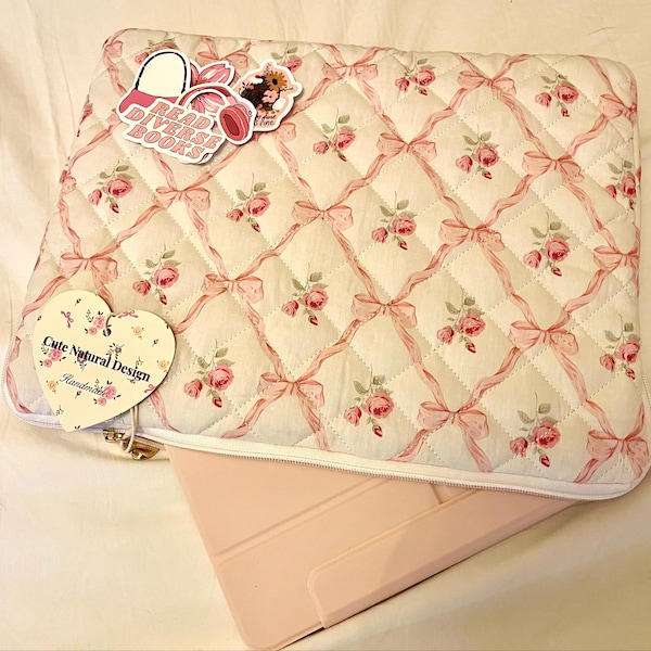 Cute Cherry iPad Sleeve, Quilted Laptop Sleeve, MacBook Pro 13 Pouch ...