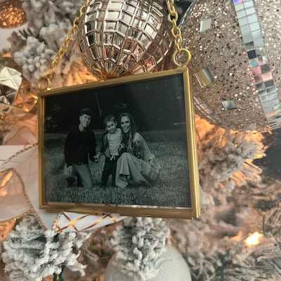 Mini Horizontal Brass Hanging Frame Wallet Photo 2.5x3.5 Ornament - Etsy