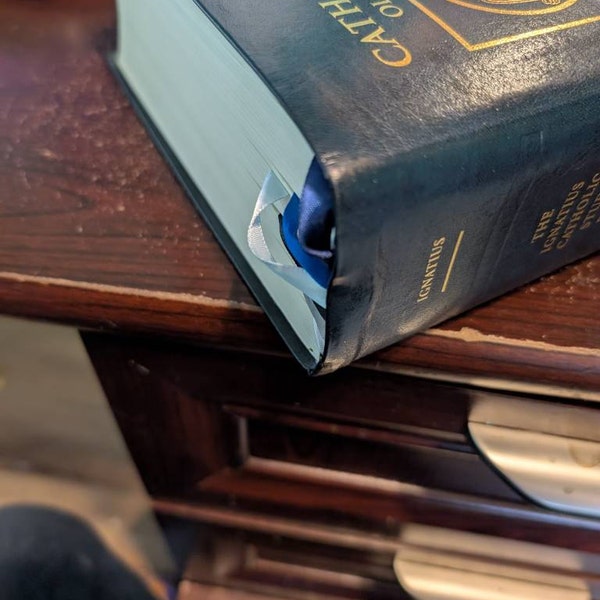 Bible Ribbon Bookmark - Christian Gift, Keepsake With Multiple Ribbons ...