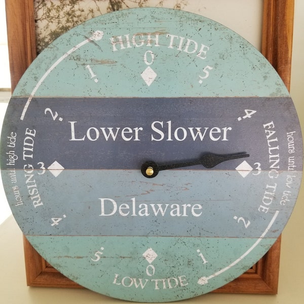 Beach Tide Clock- Personalized Tide Clock - Etsy