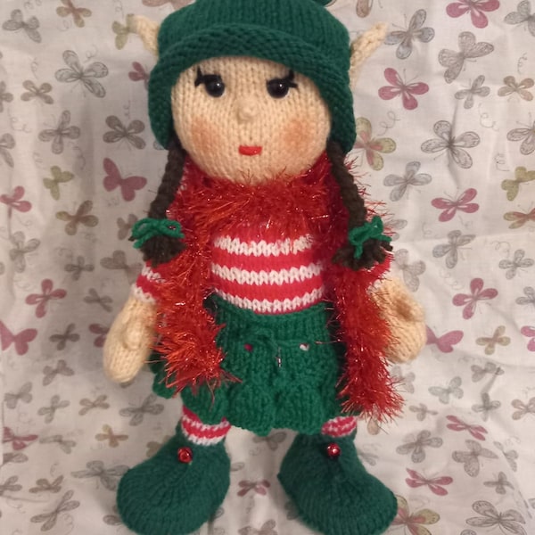 Elfie Twins Pdf Knitting Pattern Download - Knitted Flat - Written in ...