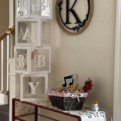 Gold Trim Translucent Baby Block Boxes Baby Block Boxes Baby - Etsy