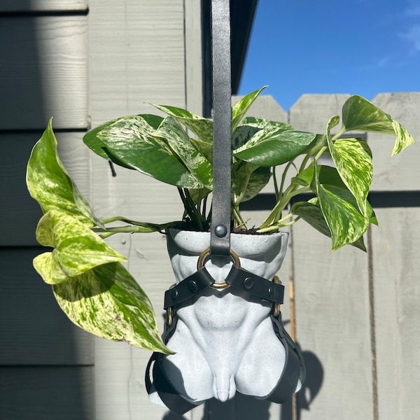 Booty Planter and Boob Hanging Planter With Harness - Etsy