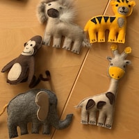 Buy Jungle Animal Sewing Patterns, Zoo Animal Hand Sewing, Safari ...
