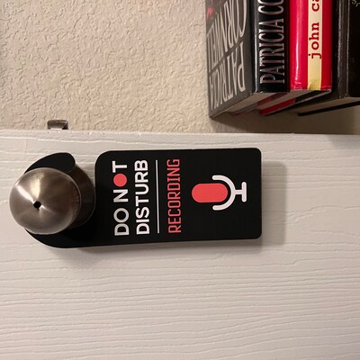 Filming in Progress Do Not Disturb Door Sign Home Office - Etsy UK