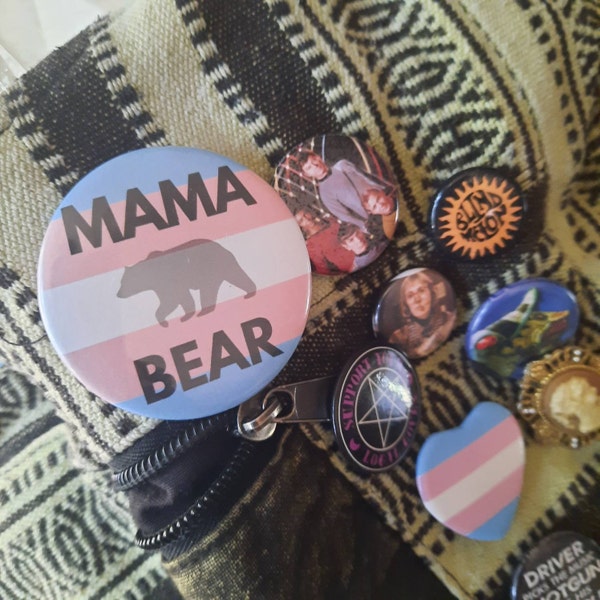 Proud Parent, Proud Mom, Proud Dad Buttons, LGBTQ+ Rainbow 1.25 in and ...