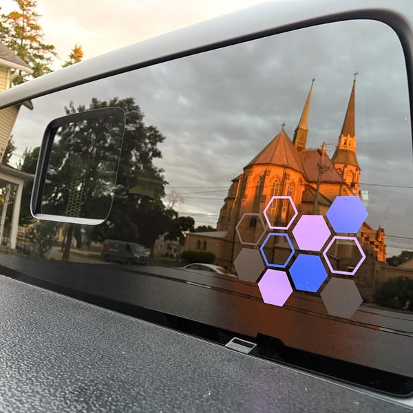 Hexagon / Honeycomb JDM Car Decal Sticker 2 Inch / Create Your Own ...