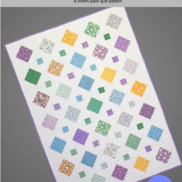 Charm Pack Quilt Pattern, Scrappy Downloadable Pdf Pattern, Modern ...