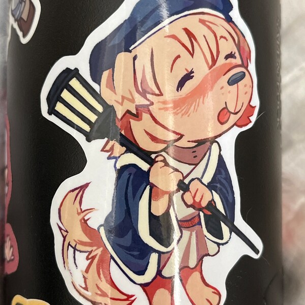 Dog Falin Stickers | Dungeon Meshi - Etsy