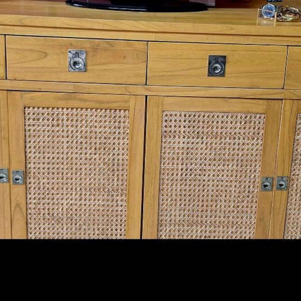 Natural Straw Mat Rattan Weave Cane Webbing Sheet Cabinet Furniture ...
