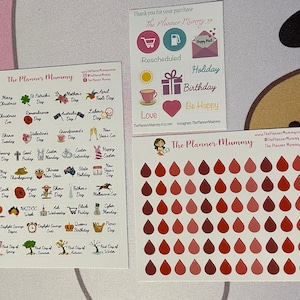 56 X Swimming Lesson Reminder Planner Stickers Swim Organiser | Etsy