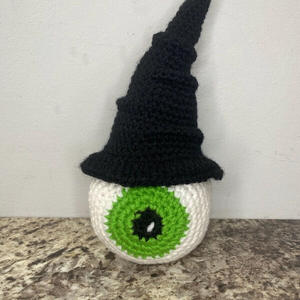 Crochet Pattern: Focus Pocus, the Eyeball Wizard, PDF (halloween Decor ...