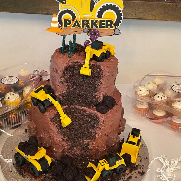 Front Loader Cake Topper, Construction Birthday Party, Boy Party, - Etsy