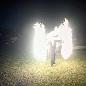 Fire Sword Martial Art Fire Sword Fire Dance Stick Flow Art | Etsy