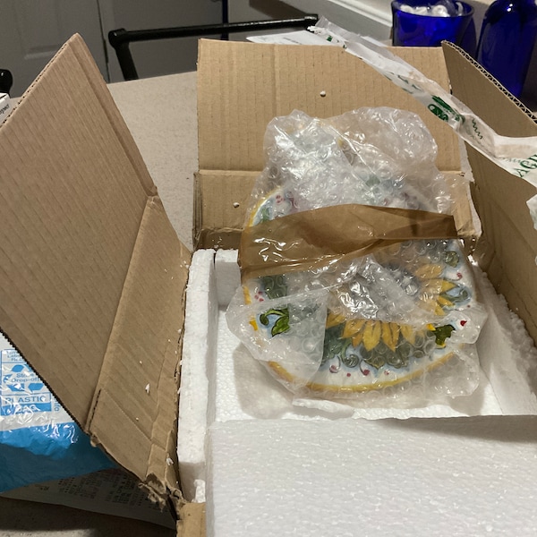 Italian Ceramic - Set of 4 Dinnerware Plate Lemons ISCHIA - Hand ...