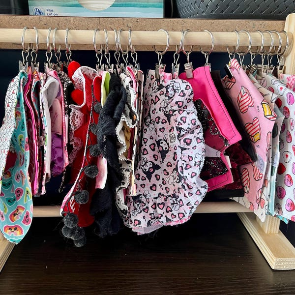 Dog Bandana Rack/holder, Pet Accessory Organizer Store Display, Bandana ...