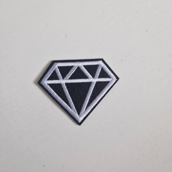 Diamond Iron-on Patch, Diamond Applique Motif, Decorative Patch, DIY ...