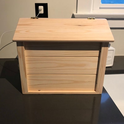 Mailbox, Wood Mail Box, Unfinished Mailbox, Outdoor Mail Box, Wall ...