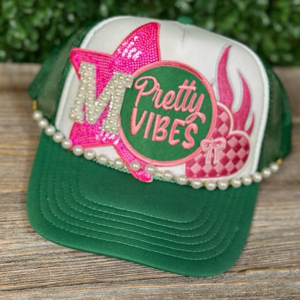 New, Adorable "pretty Vibes," Popular Patch, Size 3", Pink & Green ...