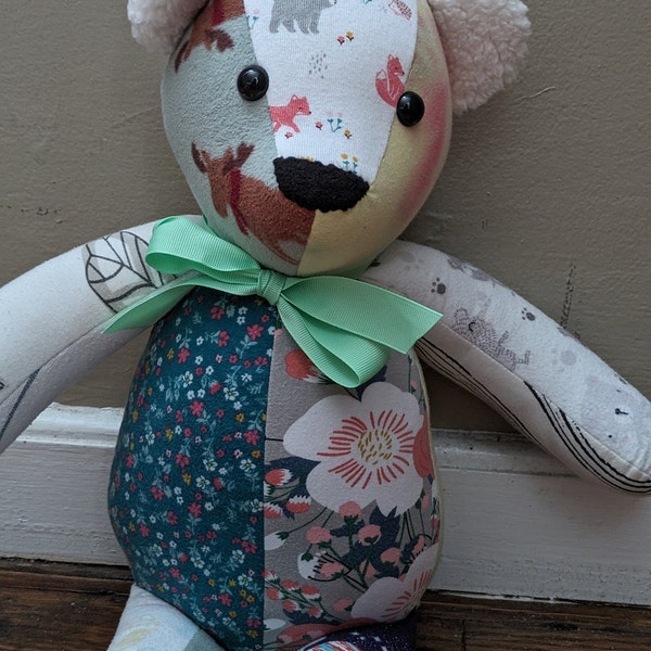 Memory Bear Made From Loved Ones Clothing Custom Made 18" Teddy Bear ...