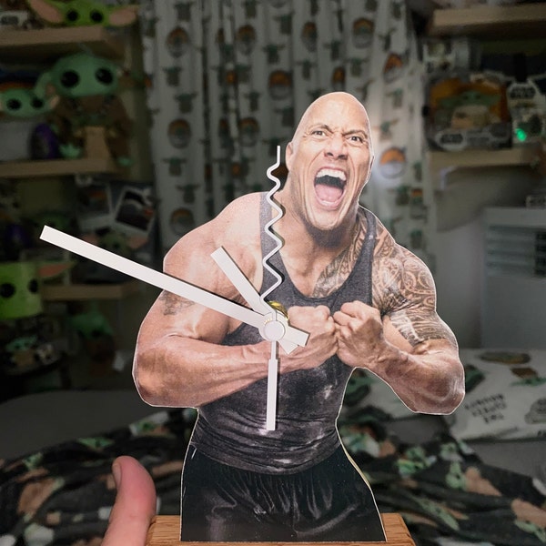 Dwayne Johnson “ the Rock” Clock - Etsy