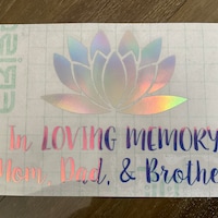 Lotus Sticker, Lotus Decal, Floral Car Window Decal, Lotus Tumbler ...