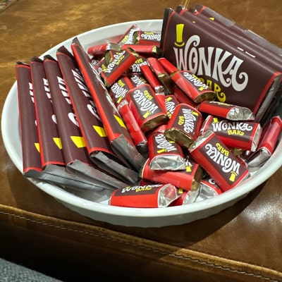 Wonka Bar Wrapper Template Wonka Bar Favor Willy Wonka Birthday Party ...