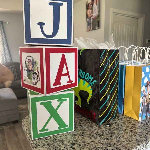 Toy Story ABC Blocks: Party Decor, Birthday Decor (unassembled) - Etsy