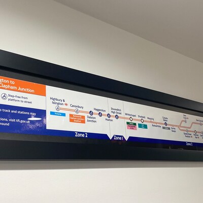 London Underground Original Tube Map Victoria Line Diagram Art Print ...
